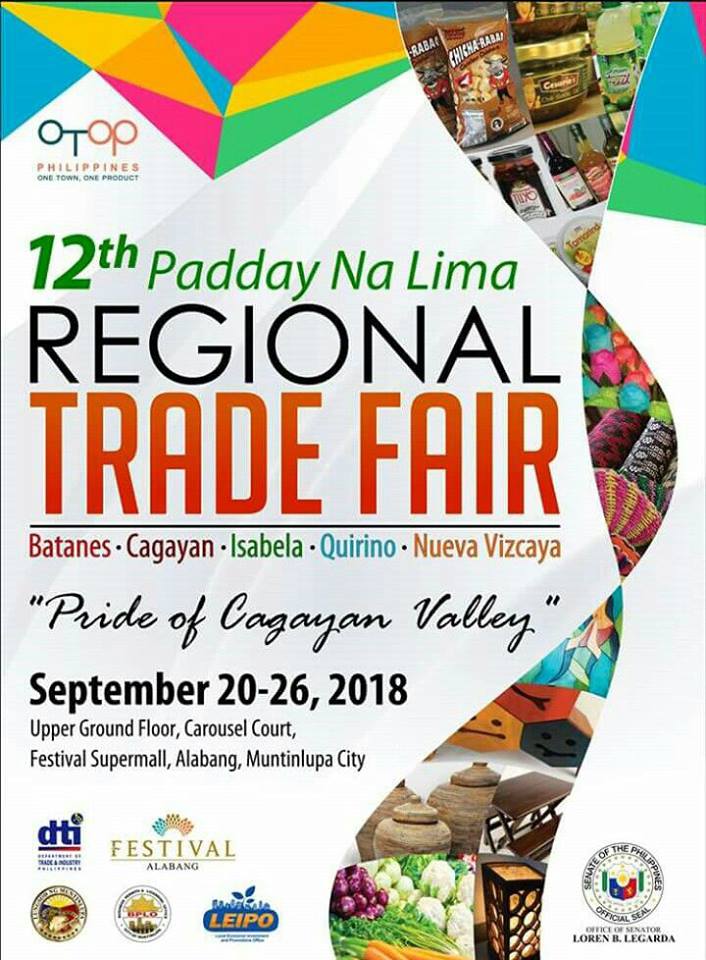 Manila Shopper: Padday Na Lima Regional Trade Fair: Sept 2018
