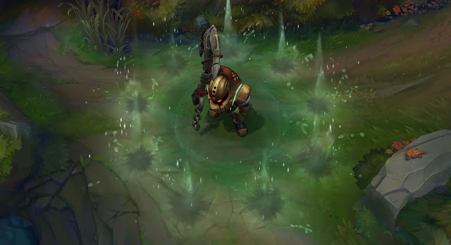 League Of Legends: The update look of skills from Nautilus