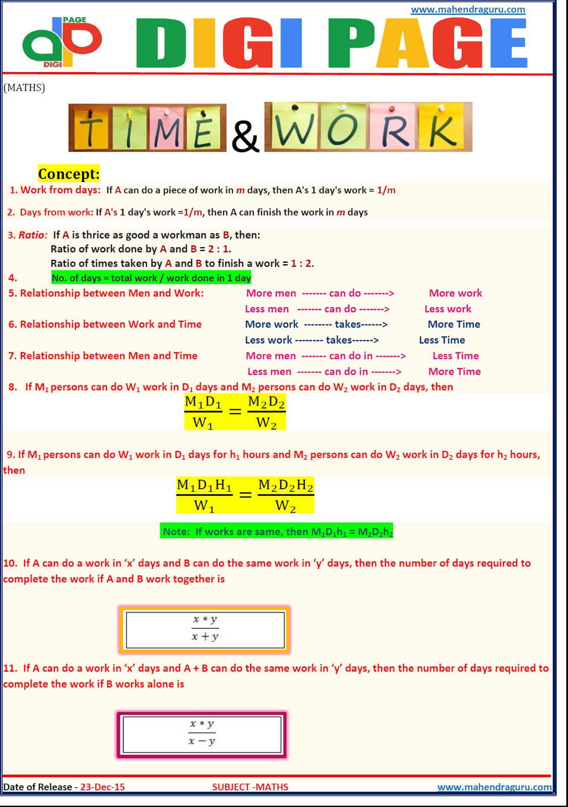 Digi Page - Maths - 23.12.2015