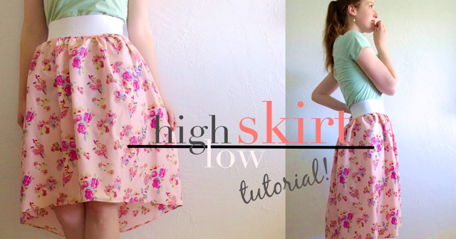 Subtle High-Low Skirt Tutorial-from Skirt or from Scratch!