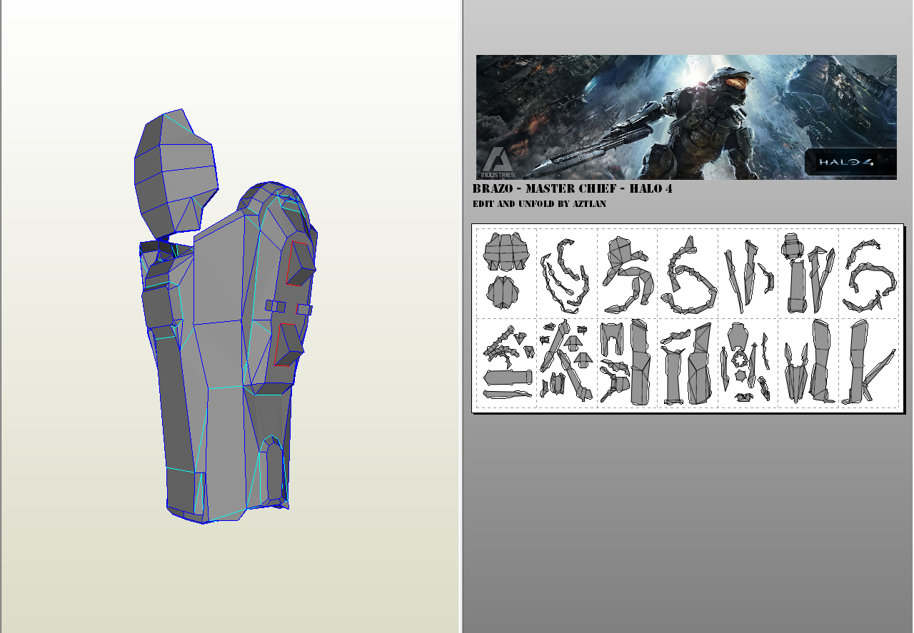 AZTLAN: Armadura Master Chief - Halo 4