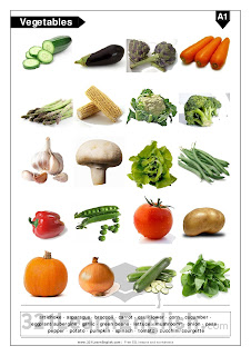321 Learn English.com: ESL vocabulary: vegetables (basic) (level: A1)