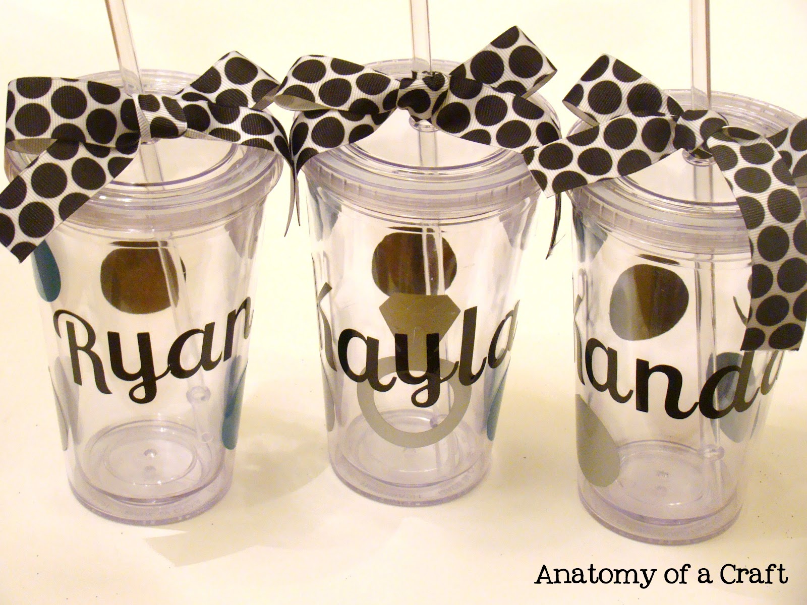 Anatomy of a Craft: Tuesday Tutorial #6: Personalized Acrylic Tumblers