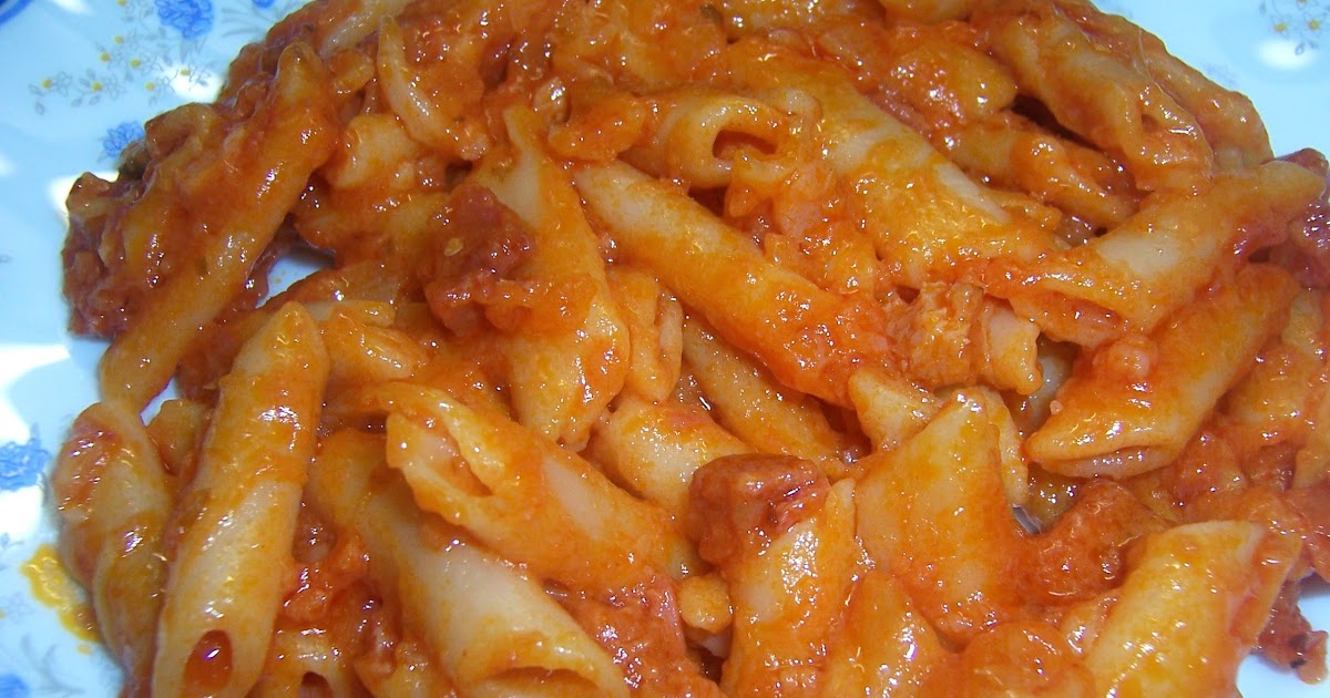 Macarrones con Jamón y Chorizo en Thermomix