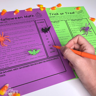 Kelly McCown: Halloween Elementary Math Activities