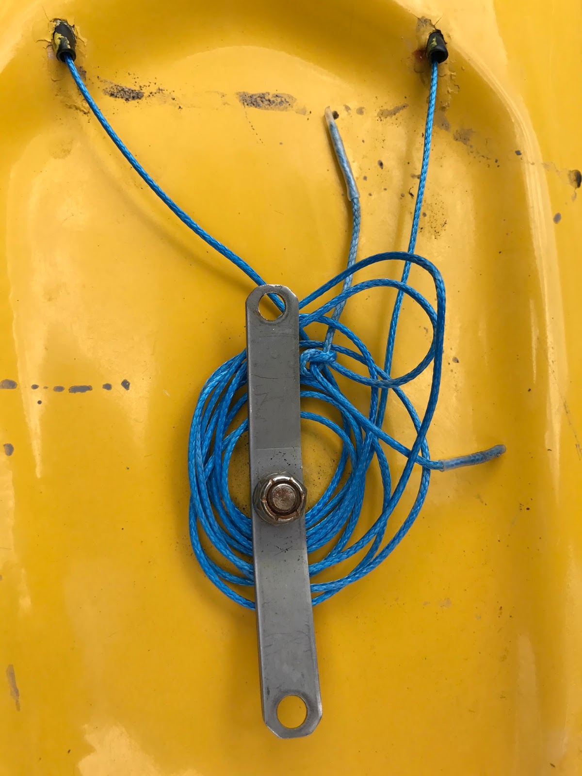 Salty Metal: Replacing Rusted Rudder Cables with Spectra* (Plastic)