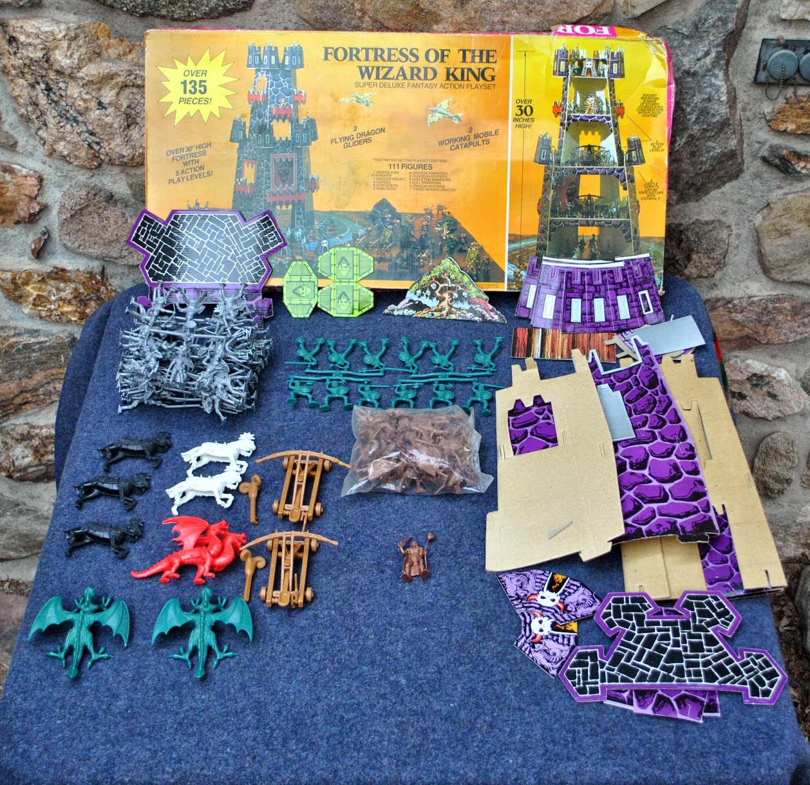 Fantasy Toy Soldiers: HELM TOY: Demon / Dragon / Wizard King Playsets