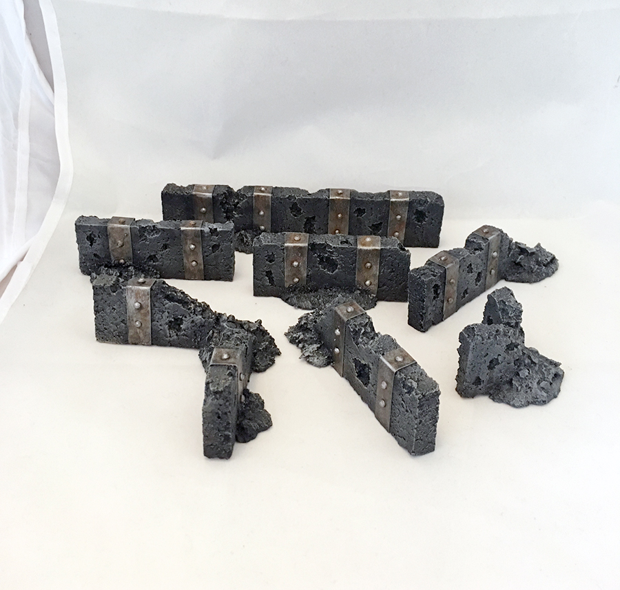 Sword of templar: Terrain Showcase & tutorial - Cork walls with metal ...