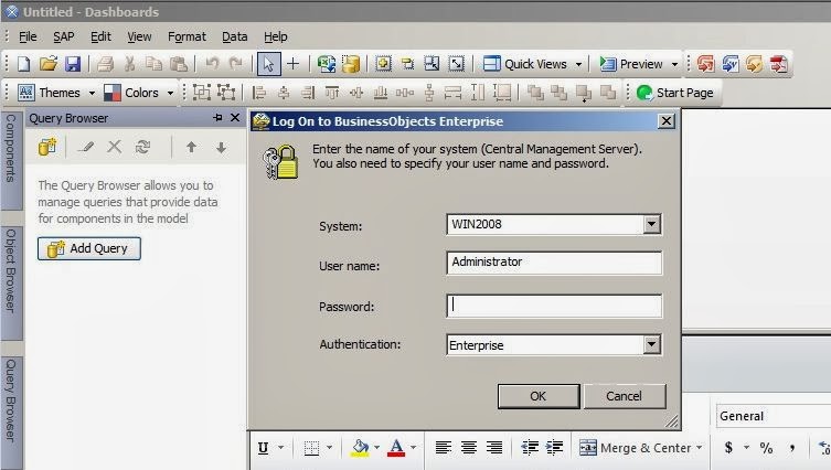 Dashboard XCelsius/SAP BusinessObjects Dashboards: Permasalahan Query ...