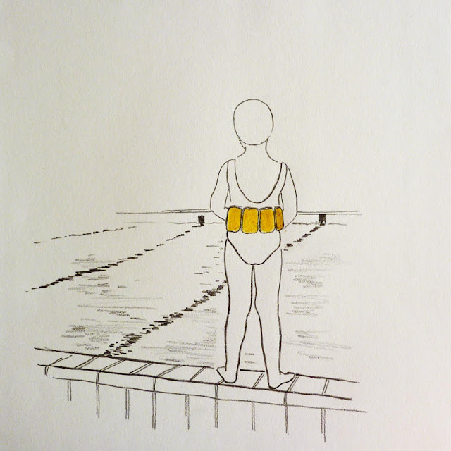 Patrice A.: drawing challenge: swim