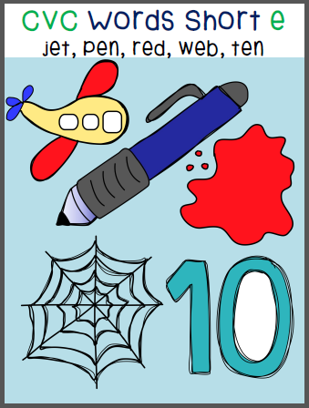 CVC Clipart Bundle | The Itty Bitty Teacher