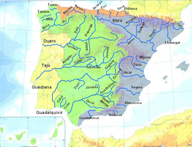 El lugar de 5º: LAS AGUAS Y LOS CLIMAS DE EUROPA Y ESPAÑA