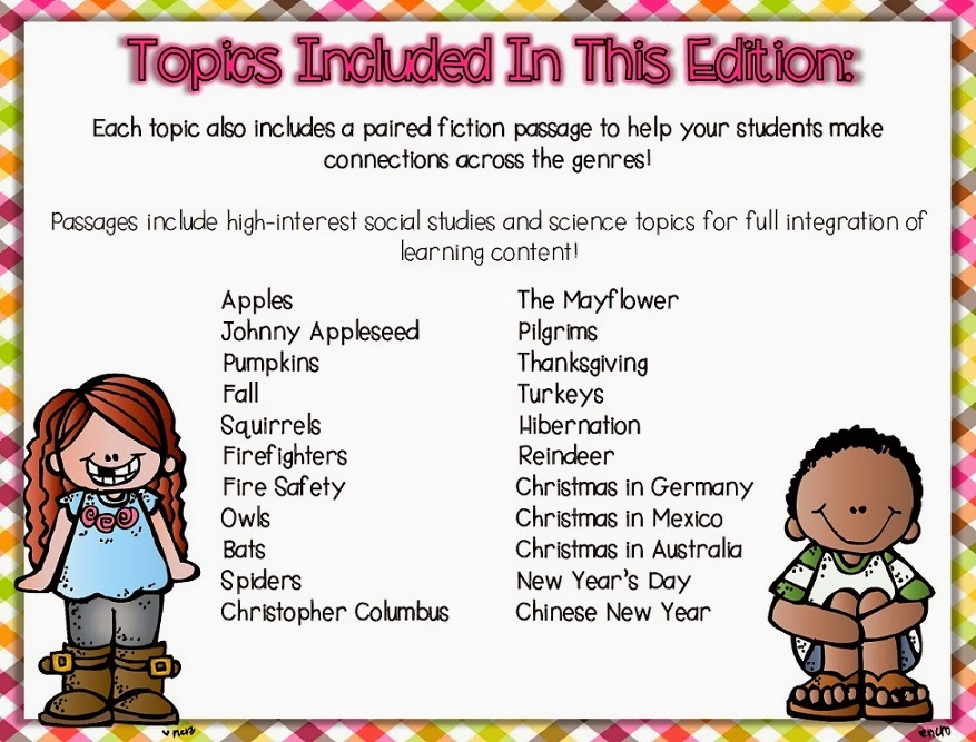 Text Based Evidence Reading Passages! {Fall Edition} - Miss DeCarbo