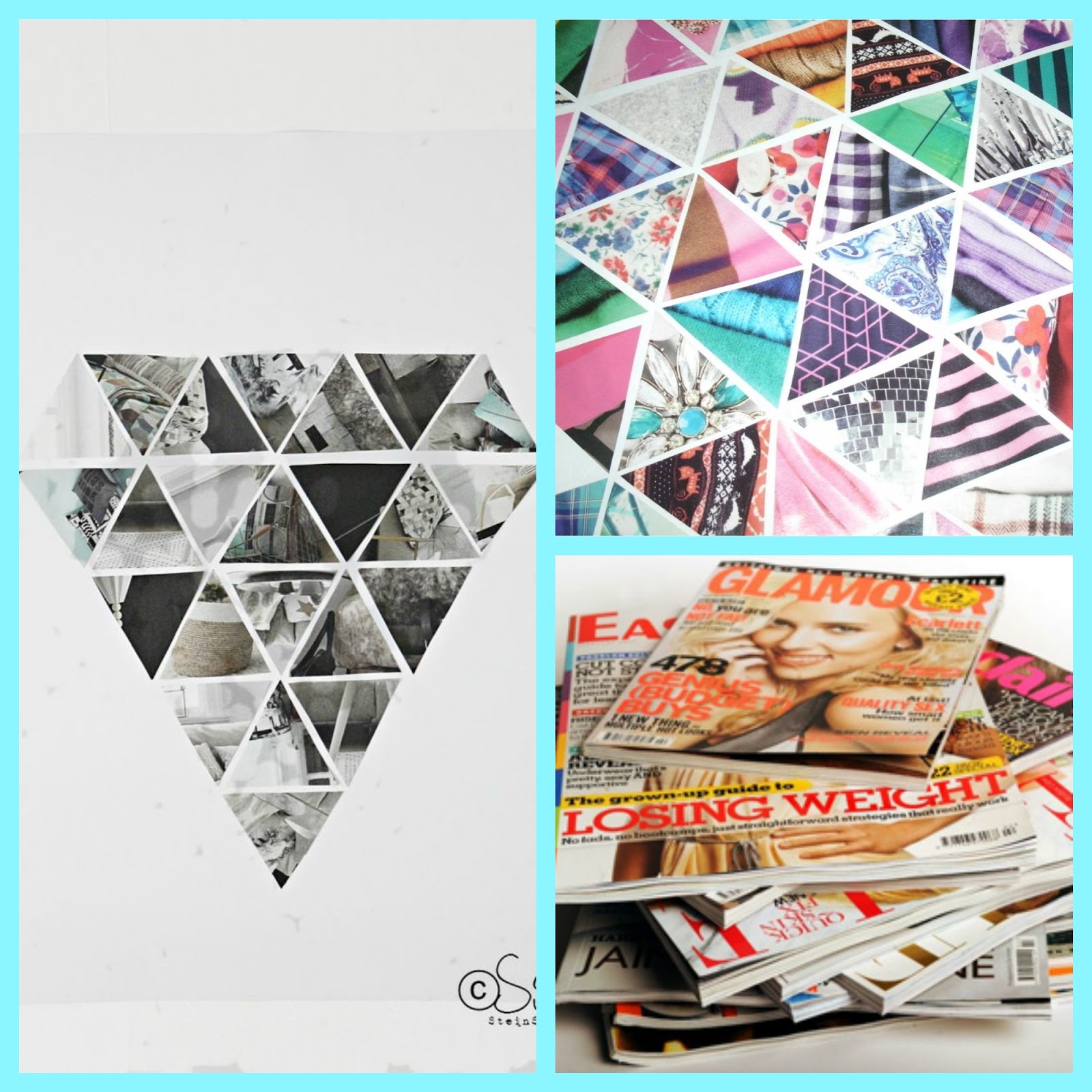 Plaugger: Wall Triangle Photo Collage DIY