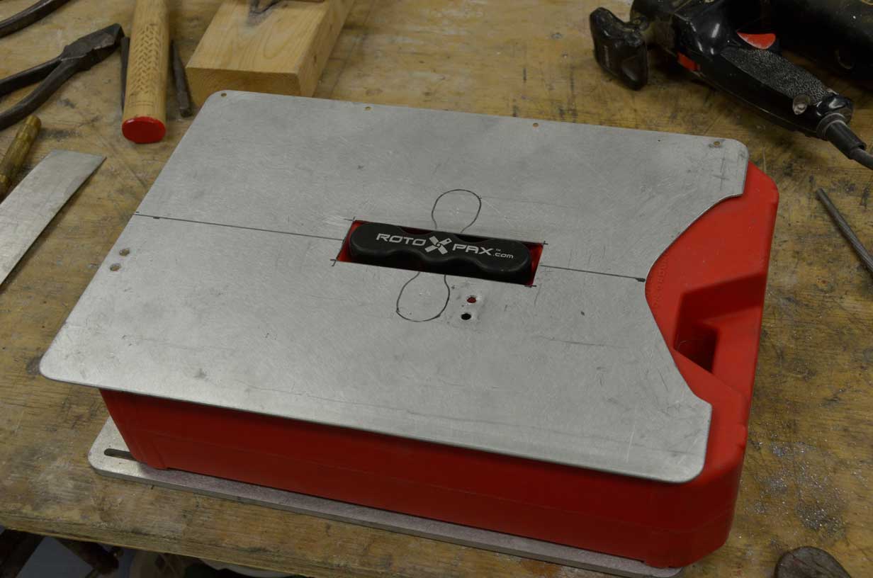 Dualsport Diary: RotopaX rack with tail bag fabrication