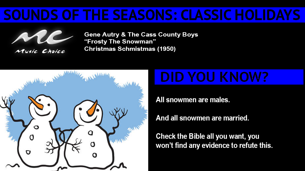 Things Your Mother Never Told You: Music Choice: Sounds of the Season #3