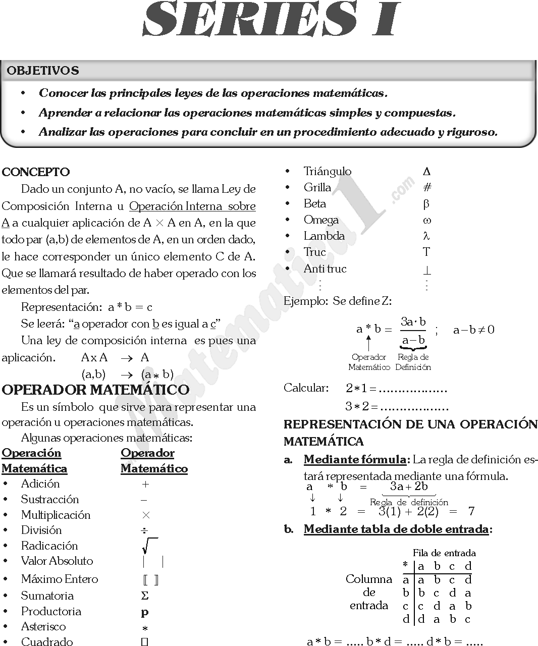 SERIES Y SUMAS NOTABLES SUMATORIAS PROBLEMAS RESUELTOS DE HABILIDAD ...