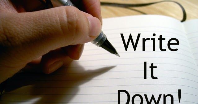 A Word Fitly Spoken: Understanding How To Study the Bible: Write It Down!