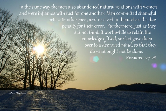 Thankful Expressions: Romans 1:27-28