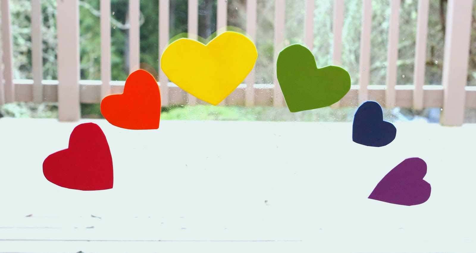 Reusable Heart Window or Bath Art