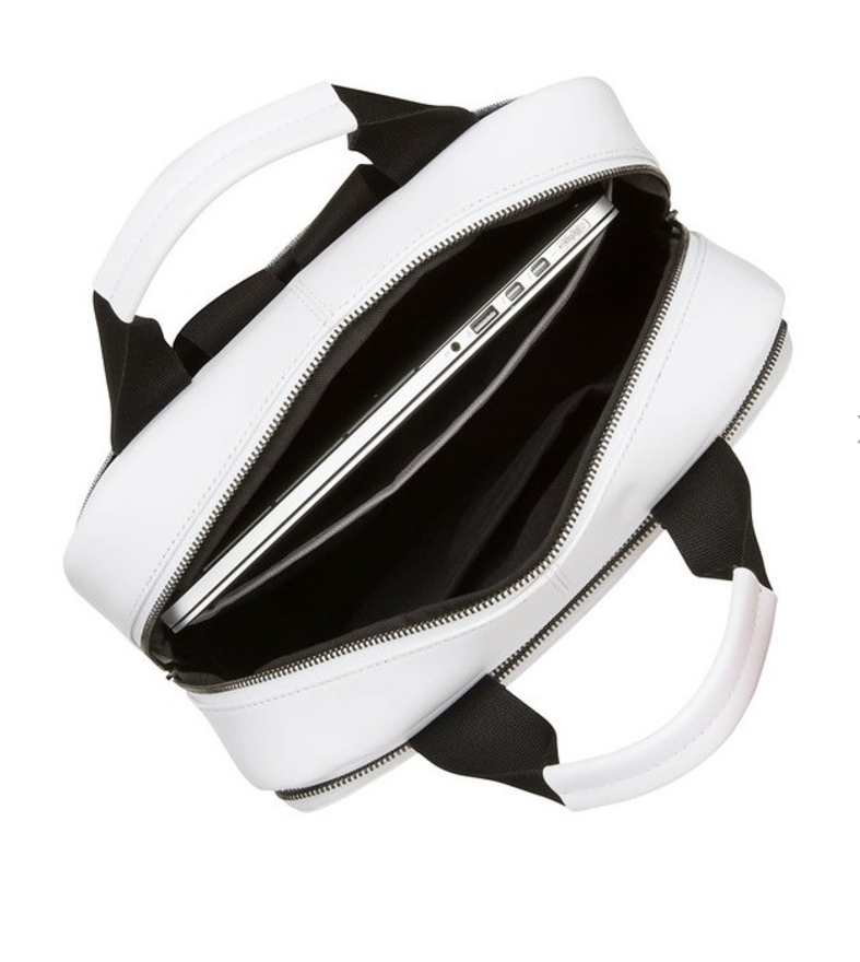 Sơn Dmax: Dale 15" Leather Tote Backpack (White)12