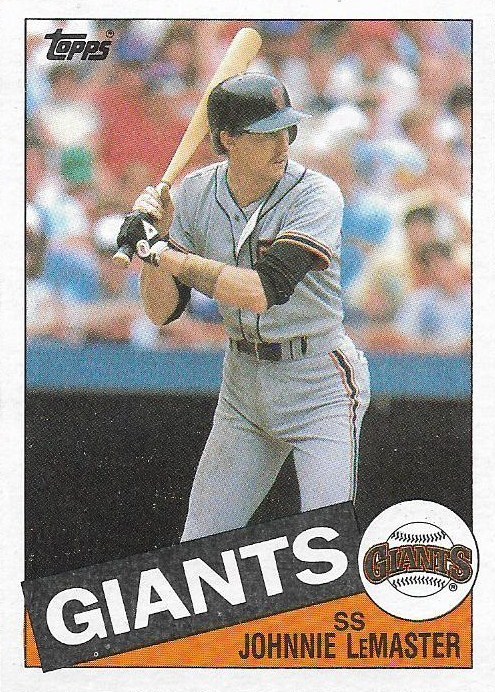 1985 Topps: #772 - Johnnie LeMaster