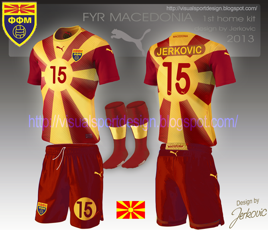 Visual Sportwear Unique Design: MACEDONIA Puma Home