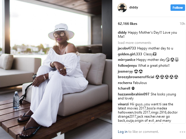 Happy Mother's day: Rapper, Diddy celebrates his mum and babymamas with ...