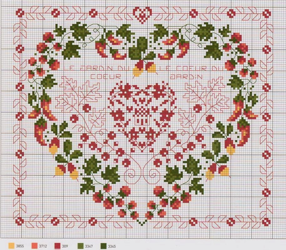 Victoria - Handmade Creations : Κεντημένες καρδιές έκφραση αγάπης