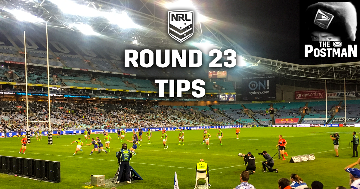 wdnicolson.com: NRL Round 23 Tips from The Postman | 2017 Season