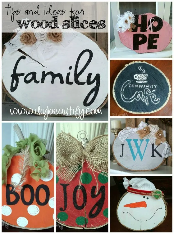 Tips and Ideas for Using Wood Slices - DIY Beautify - Creating Beauty ...