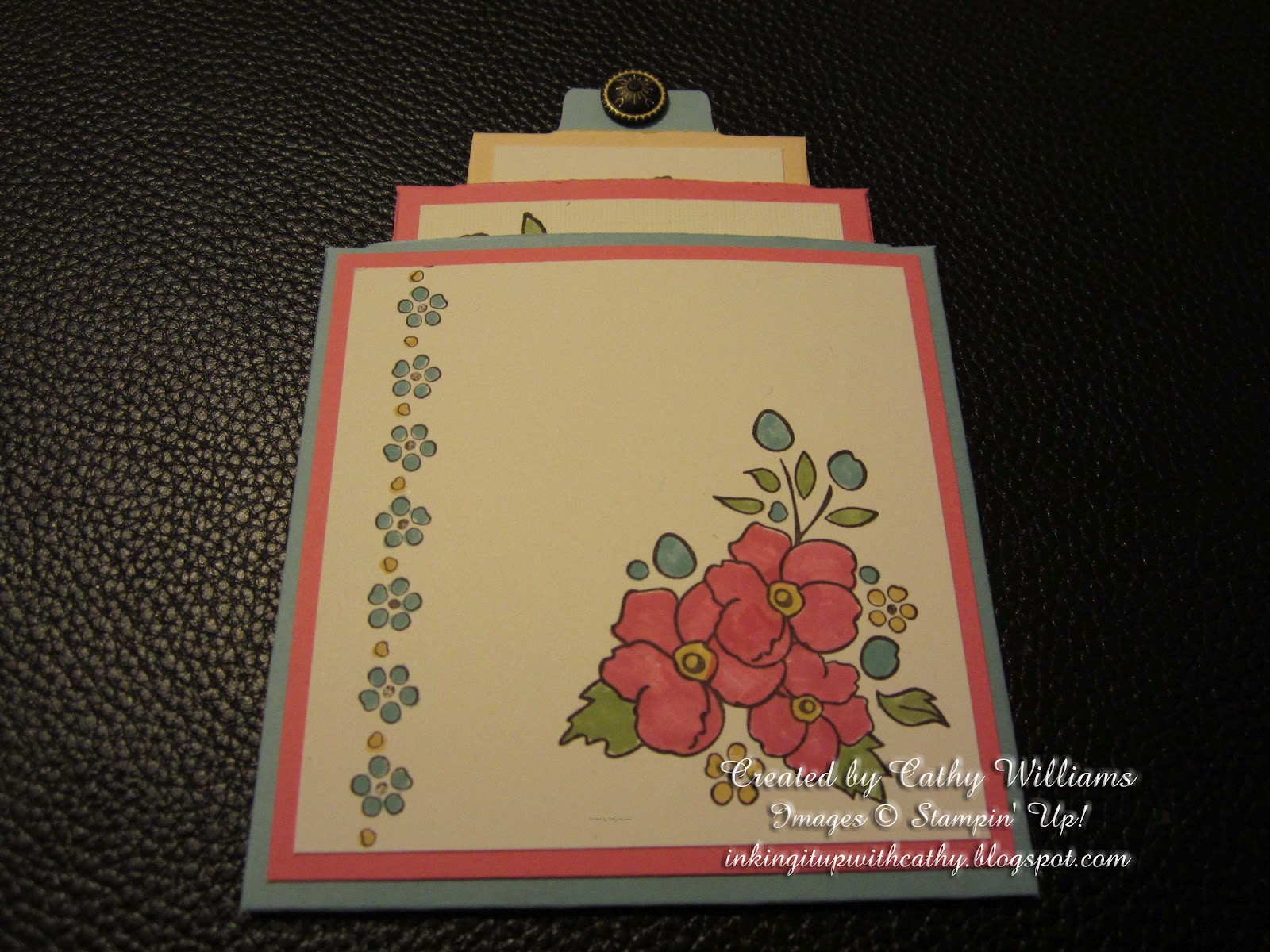 Inking It Up With Cathy: Technique Tuesday - 3 Tier Pull Card....