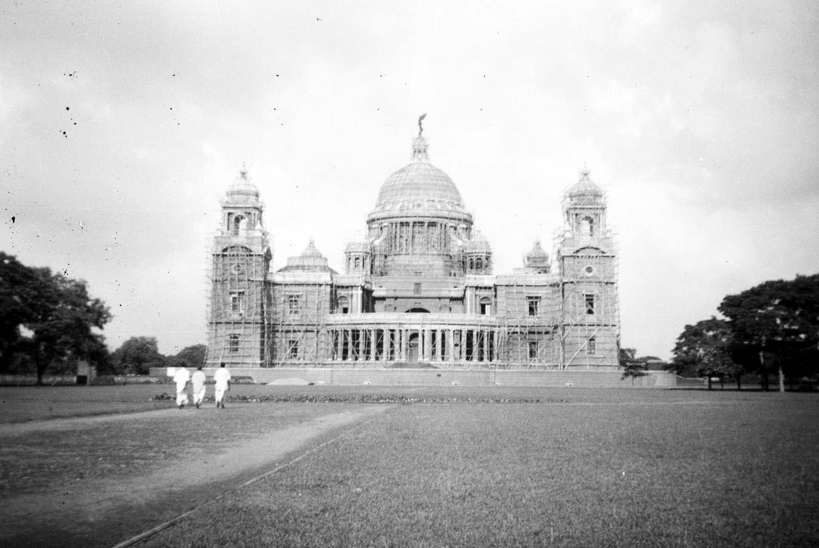 Victoria Memorial in Calcutta (Kolkata) During Renovation - Undated ...