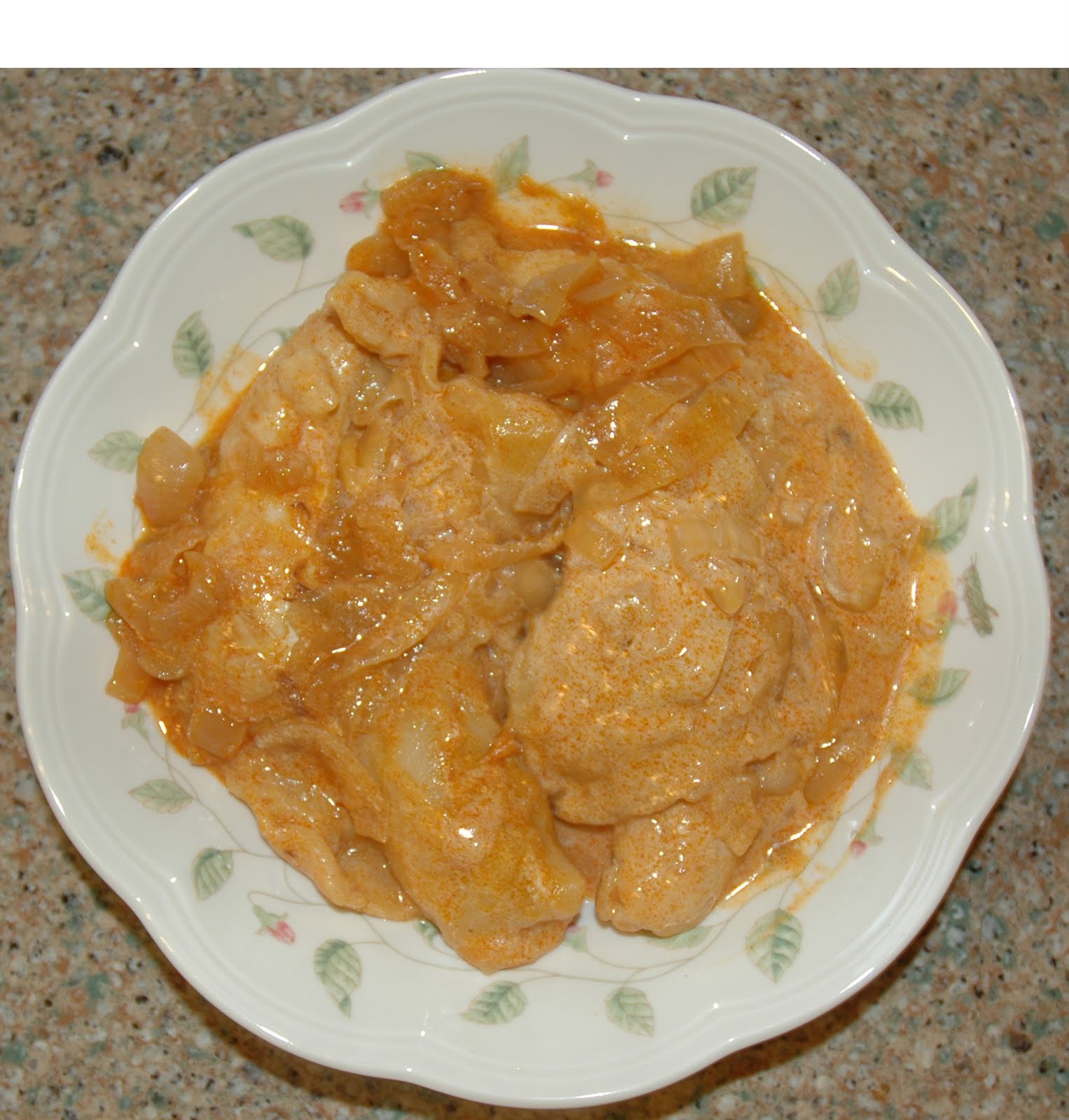 DeLish DeMaria: Chicken & Pierogi Paprikash
