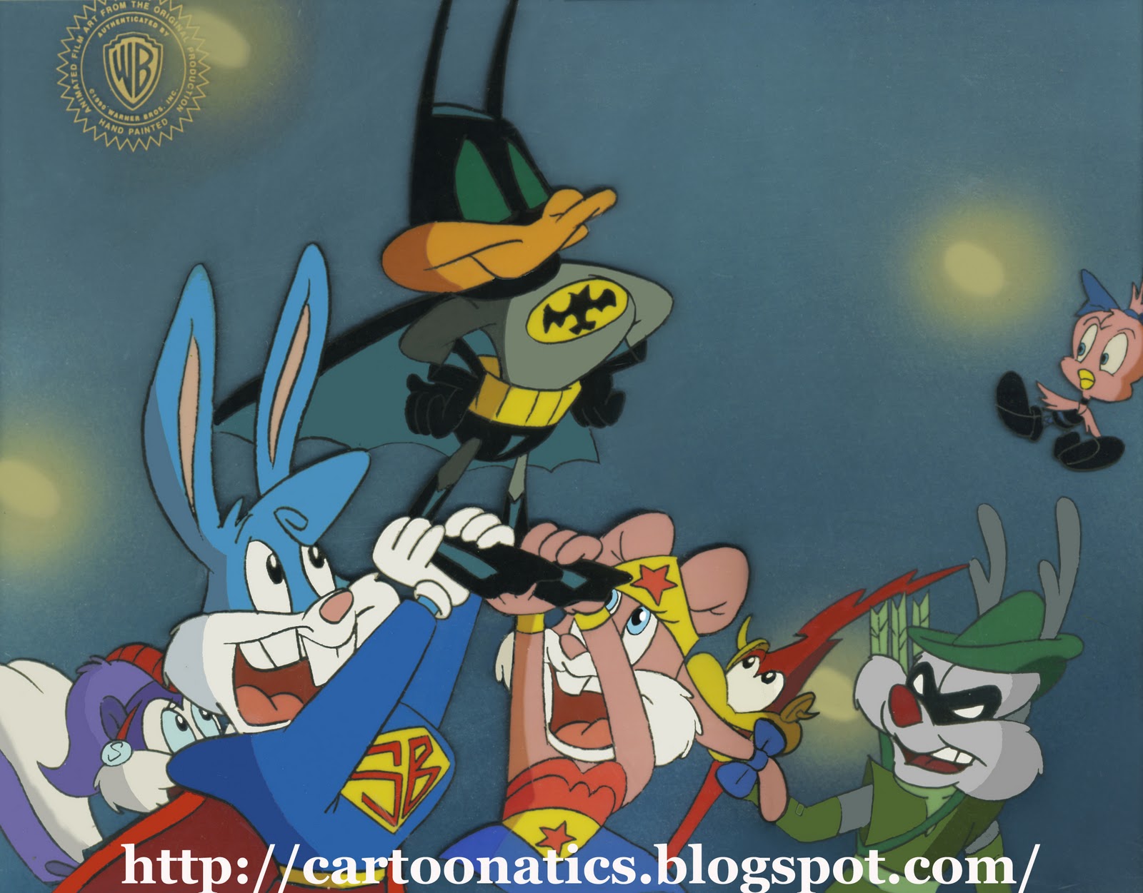Cartoonatics: Plucky Duck as BatDuck in "Tiny Toon Adventures"