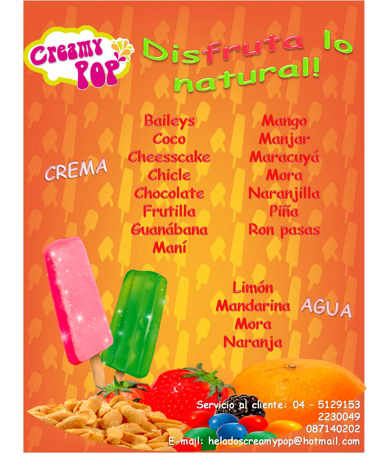 Helados Creamy Pop