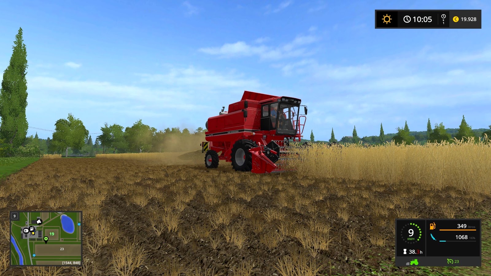 HUD HIDER FARMING SIMULATOR 2017