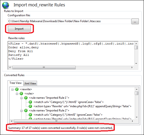 Import Apache Mod Rewrite Rules In Iis 7