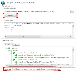 Import Apache mod_rewrite Rules in IIS 7 | dotnetExpertGuide.com