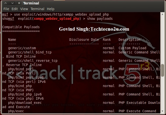 Techtecno2u Remote System Hacking Using Xampp Server