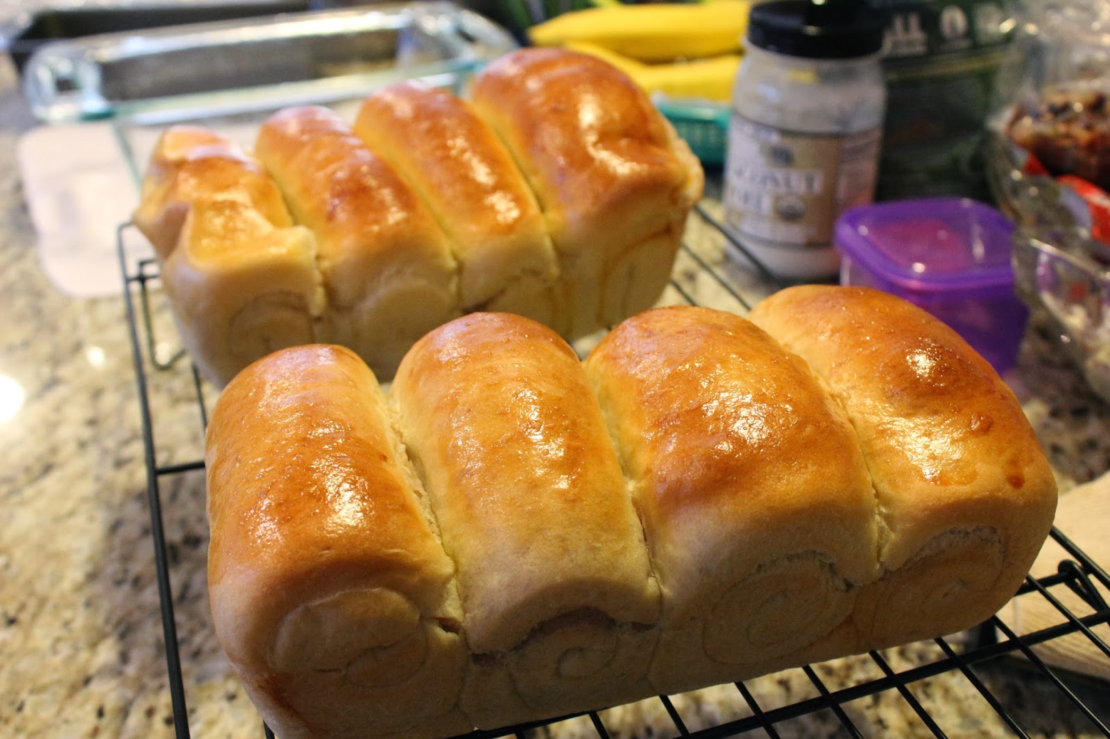 A Little Twist of Goodness: Taro Paste Filled Coconut Milk Bread