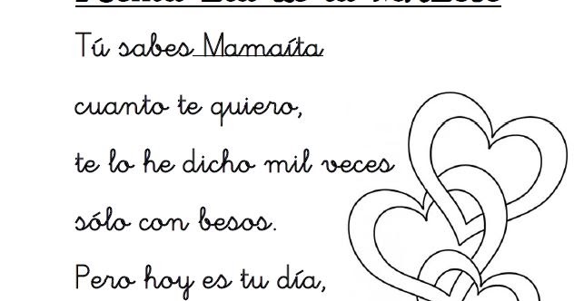 La clase de Diego: POEMA DÍA DE LA MADRE