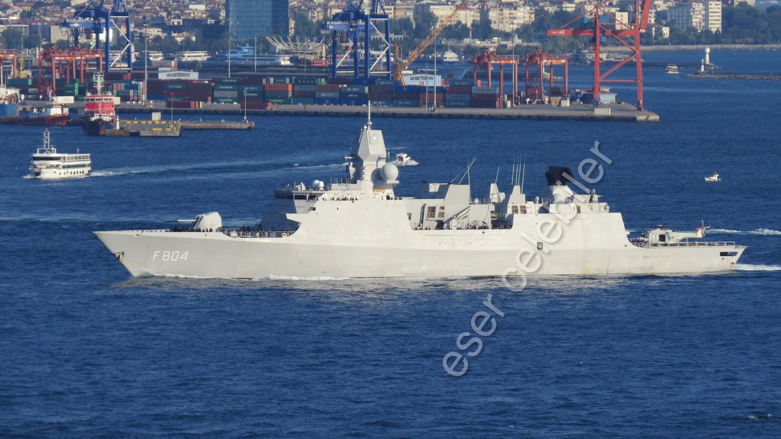 WARSHIPS ON THE BOSPHORUS: F 804 - HNLMS De Ruyter Royal Netherlands ...