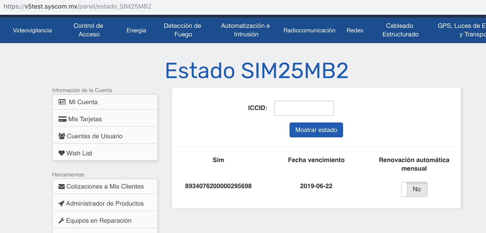 SIM SYSCOM para GPS/Alarma/Telemetría Multi-Carrier