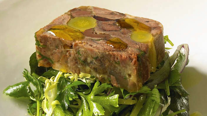 Hot-seared sticky lamb shank terrine with Middle Eastern spices recipe ...