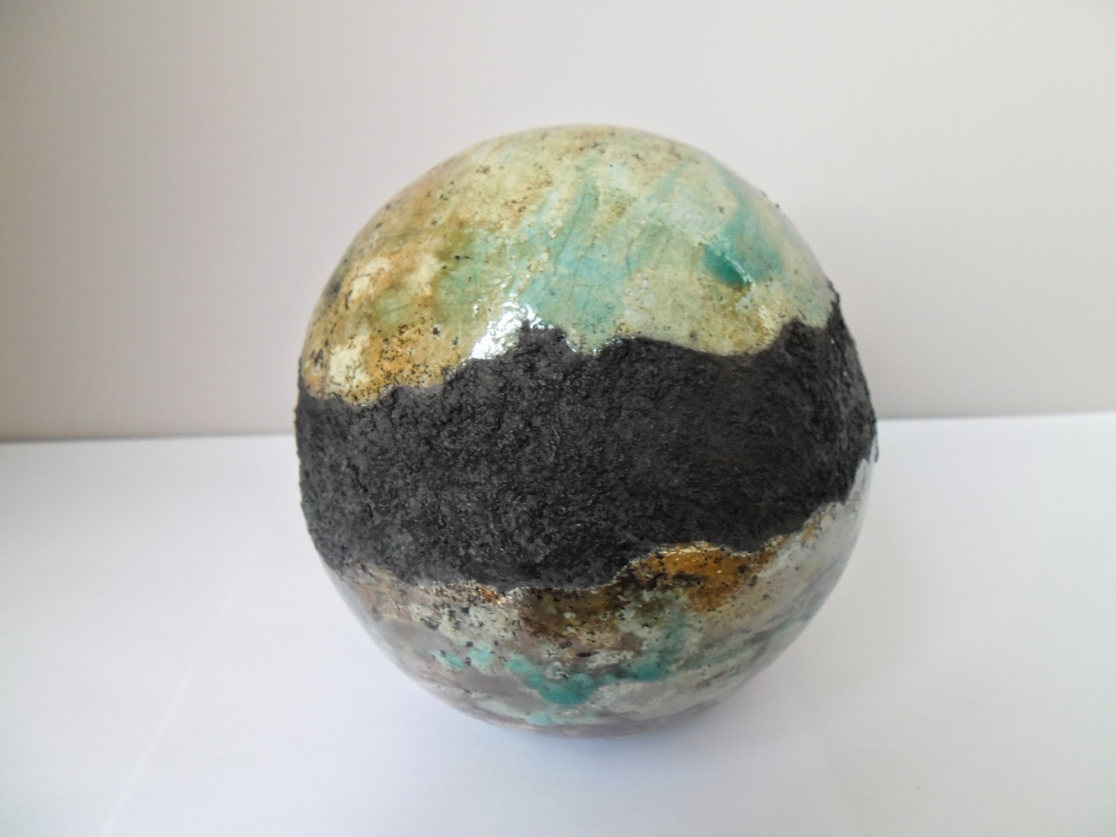 Les Raku et Peintures de Chris: Sphère raku