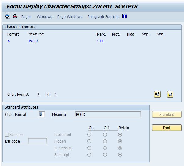 SAP Sample Programs: SAP Scripts Sample Program