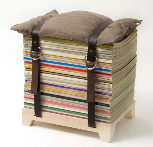 How to Recycle: Interesting Recycled Stool Chair