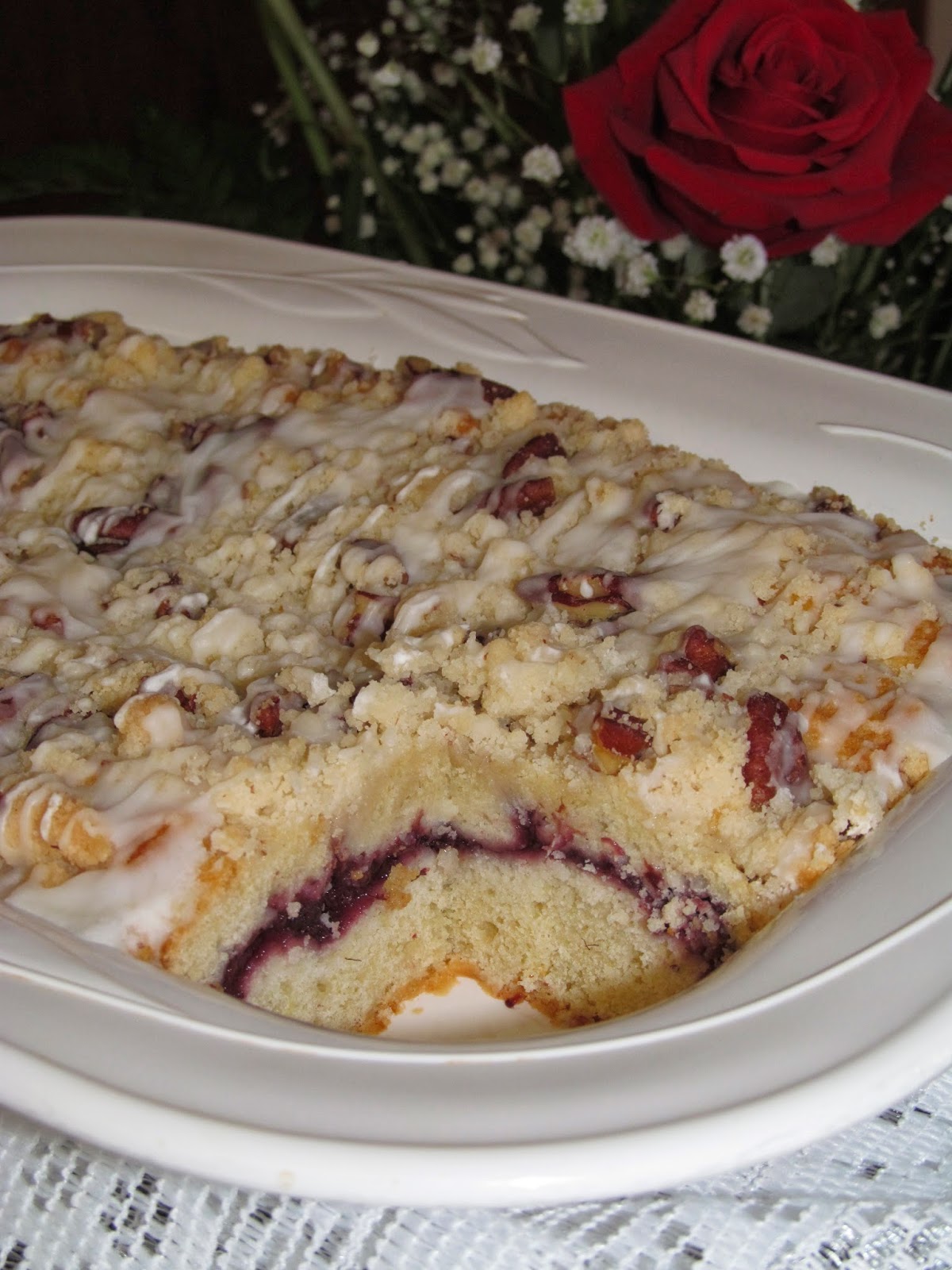 Home Joys: Flo's Cakes - Raspberry Streusel Coffee Cake