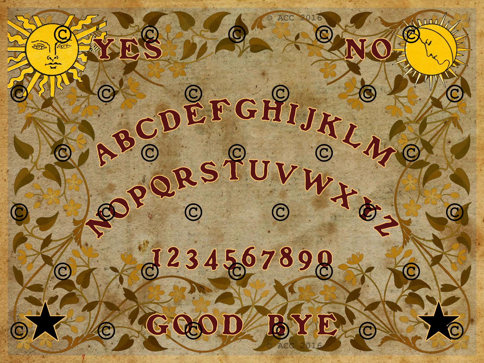 Anne's Creative Cornucopia: Ouija Board Design "Rustic"